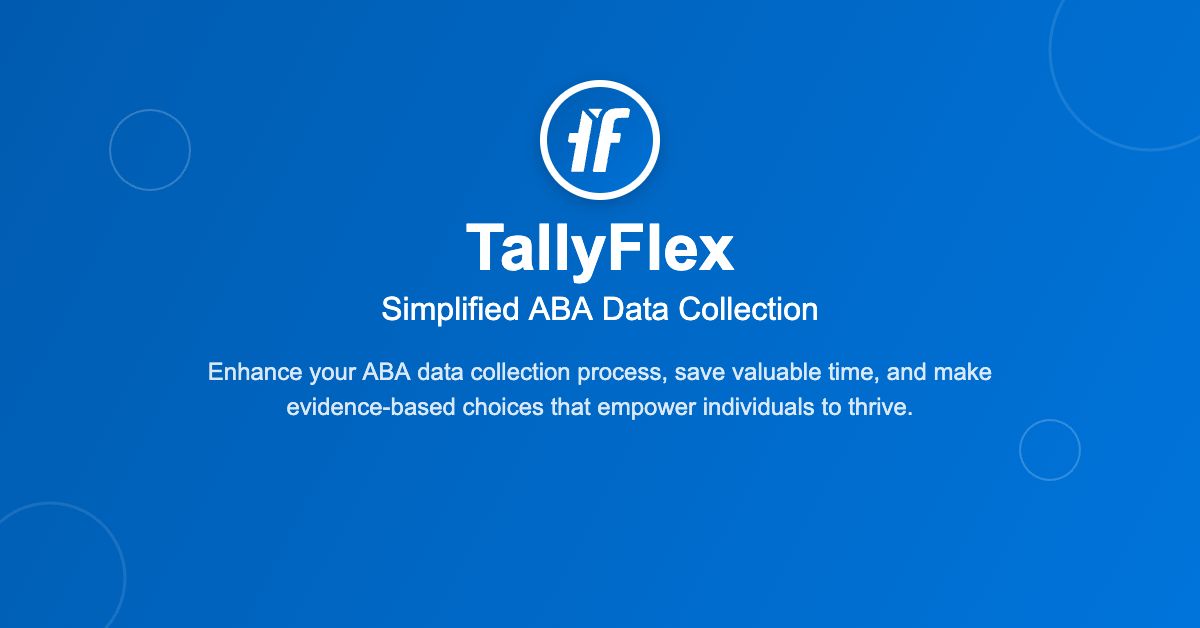 TallyFlex - Simplified ABA Data Collection — TallyFlex